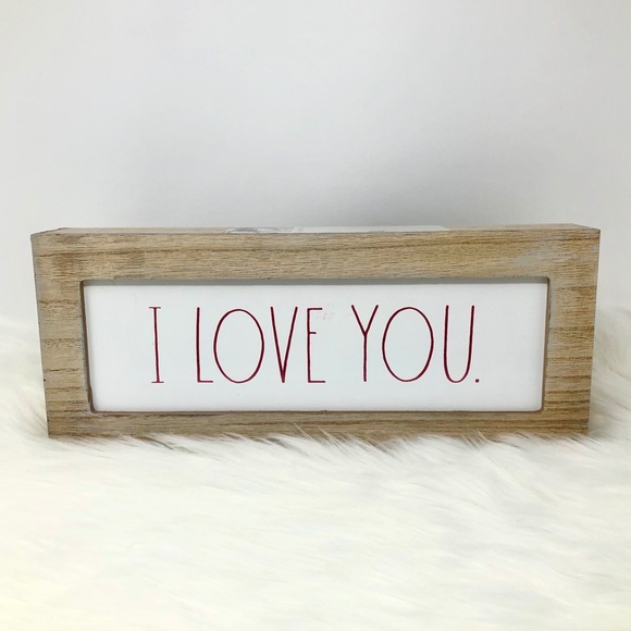 Rae Dunn | Holiday | Rae Dunn I Love You Valentines Wooden Sign | Poshmark